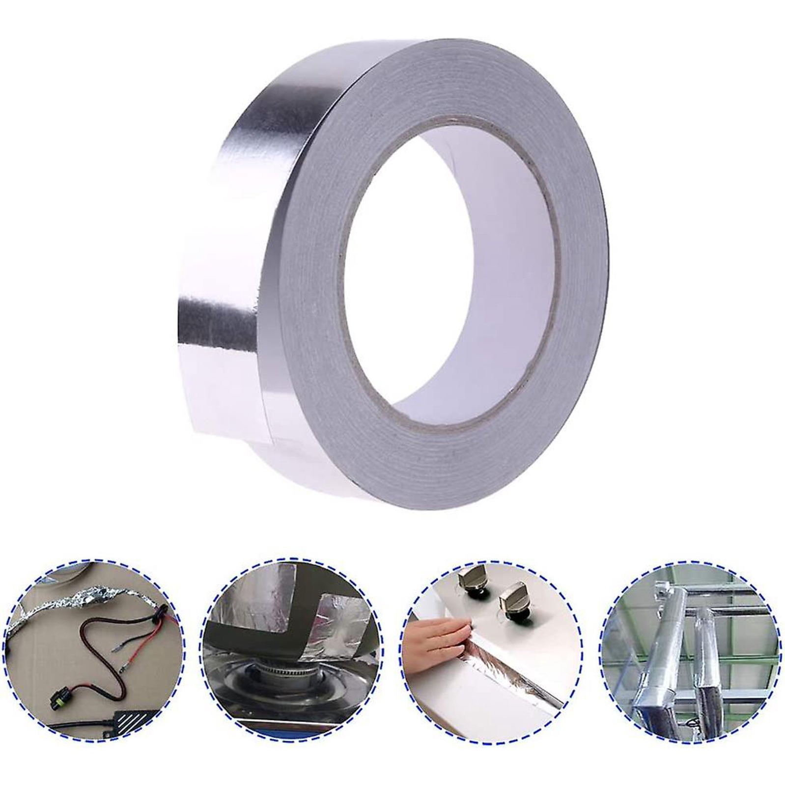 Silver Heat Resistant Tape 1/2inch - AKINFOTOOLS